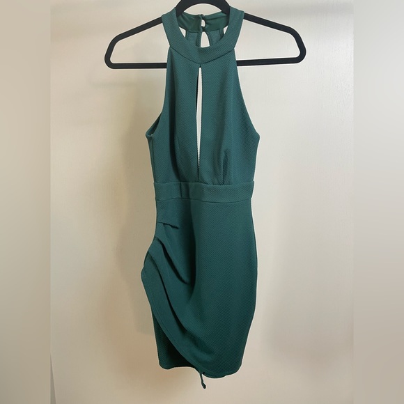 Trac | Dresses | Trac Emerald Green Keyhole Bodycon Dress | Poshmark